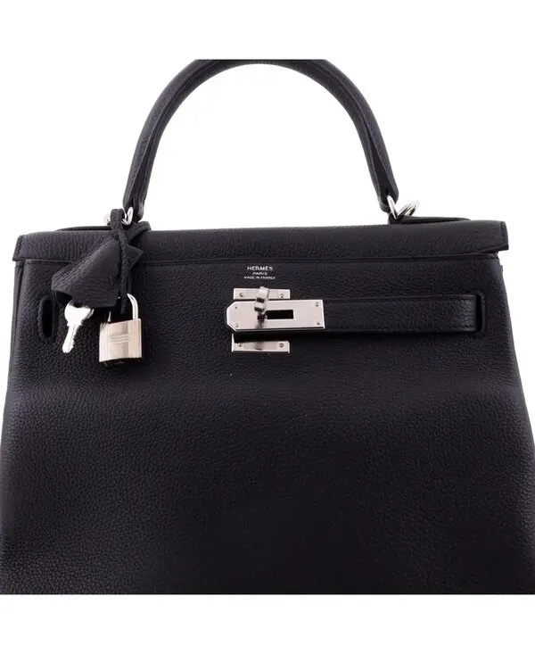 Hermès Kelly 28 Leather Handbag