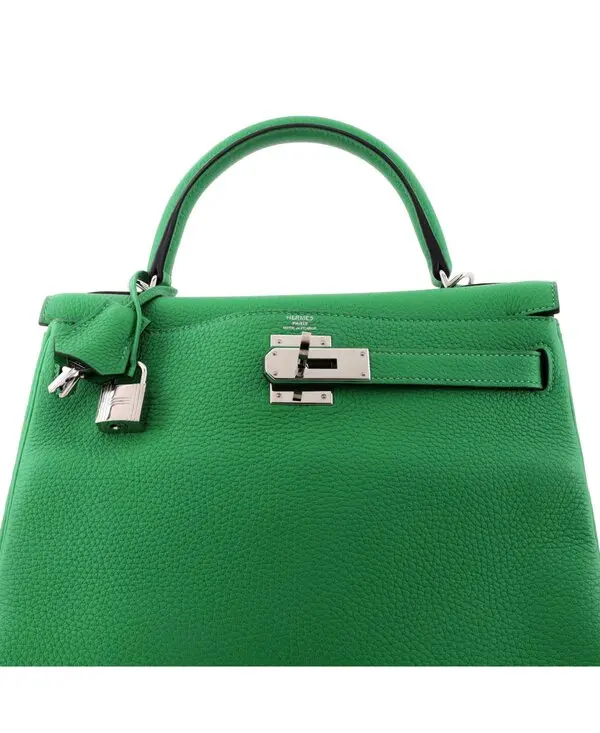 Hermès Kelly 28 Leather Palladium Satchel