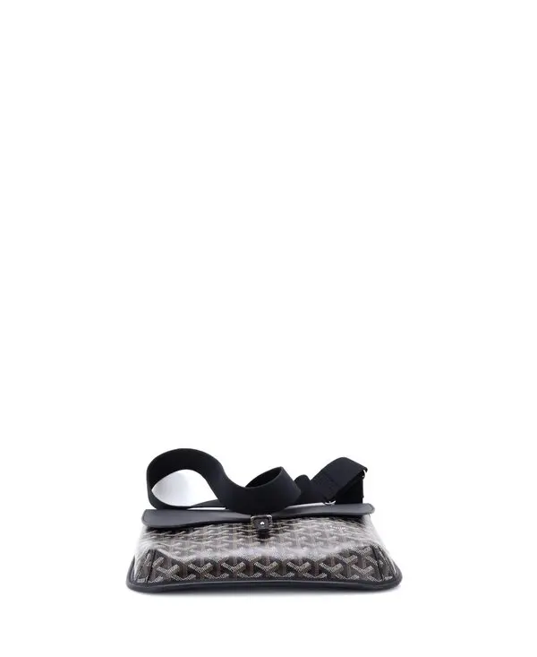 Goyard Coursier Messenger Bag Coated Canvas And Leather - Black