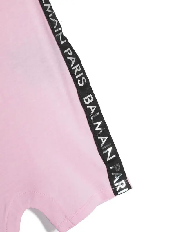 Balmain Logo-print Cotton Babygrow Set