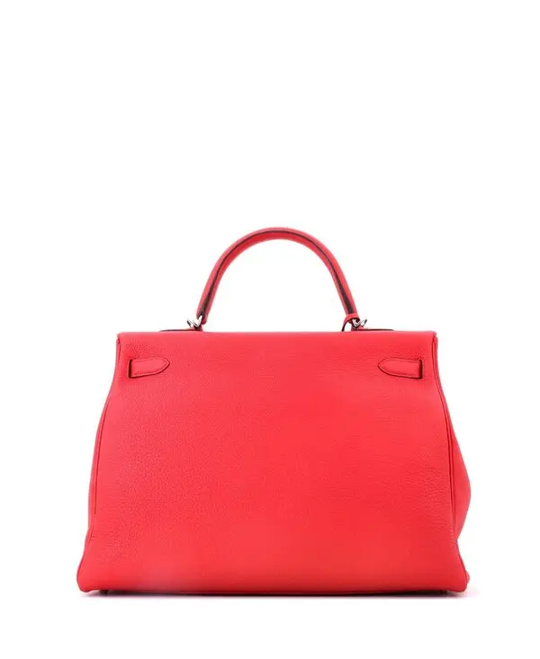 Hermès Kelly 35 Togo Leather Palladium Hardware Handbag