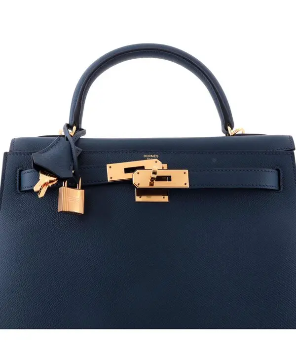 Hermès Kelly 28 Epsom Leather Satchel With Gold Tone Hardware