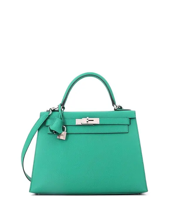 Hermès Kelly 28 Epsom Leather Satchel With Palladium Hardware