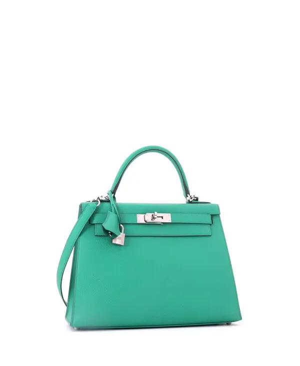 Hermès Kelly 28 Epsom Leather Satchel With Palladium Hardware