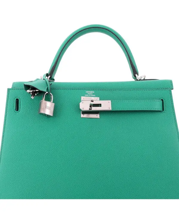 Hermès Kelly 28 Epsom Leather Satchel With Palladium Hardware