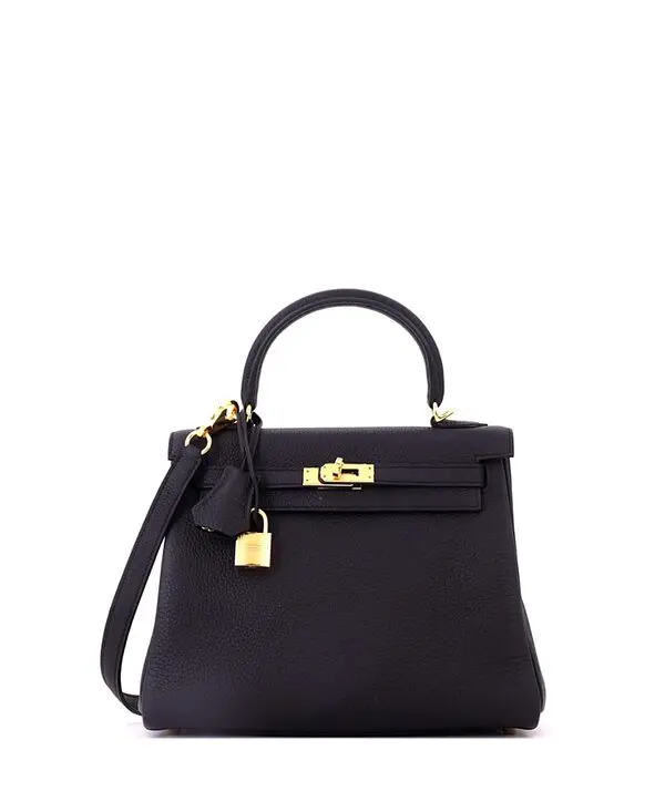 Hermès Kelly 25 Togo Leather Gold Tone Shoulder Bag
