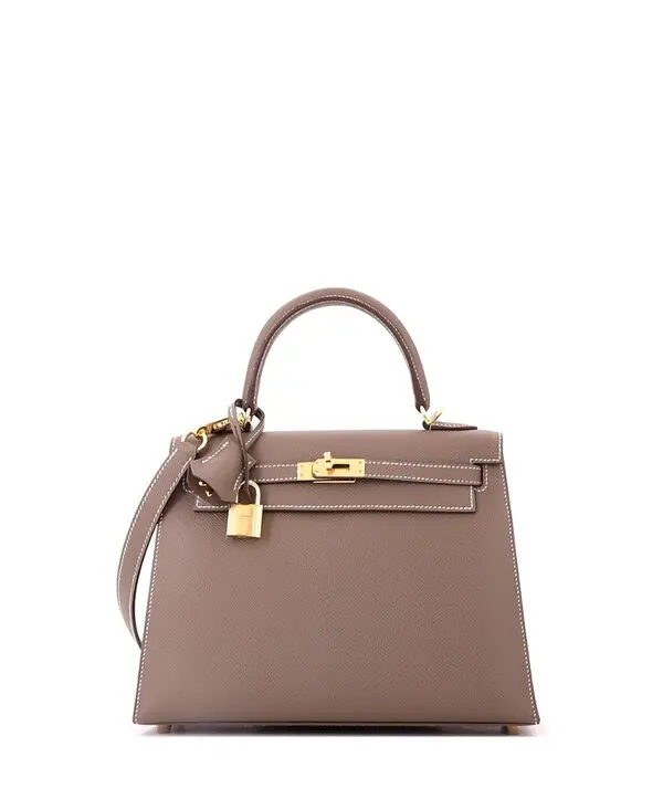 Hermès Kelly 25 Leather Top Handle Bag