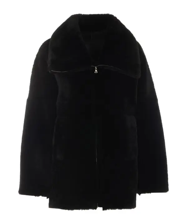 BLANCHA Zip-up Fur Jacket