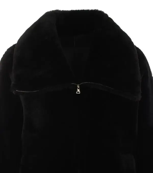 BLANCHA Zip-up Fur Jacket