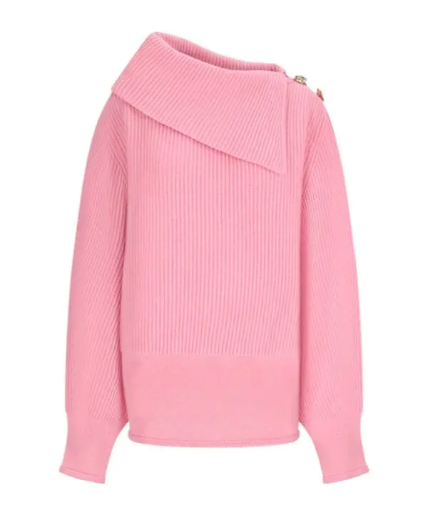 Blumarine Wool Jumper With Sailor Collar And Buttons