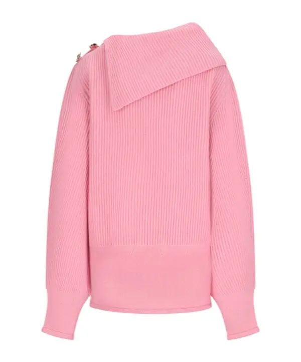 Blumarine Wool Jumper With Sailor Collar And Buttons