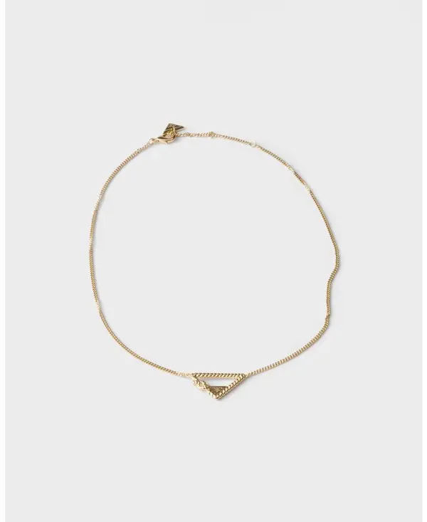 Prada Metal Necklace - Gold