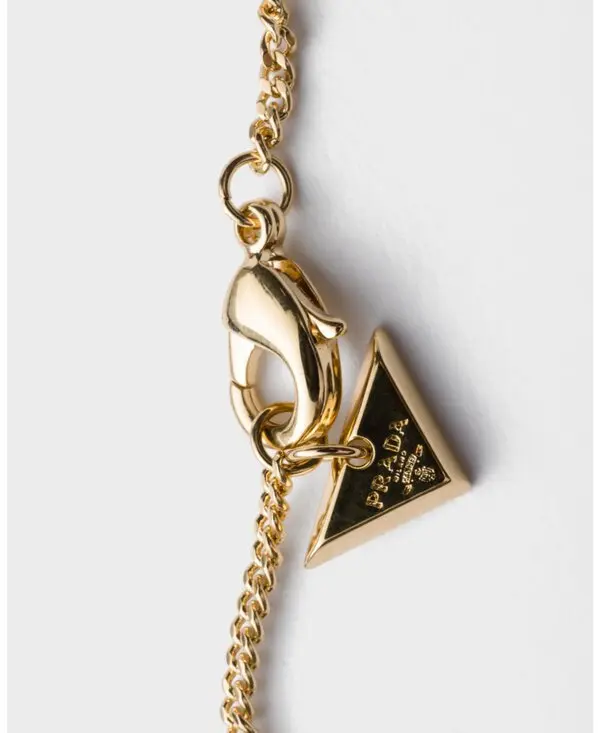 Prada Metal Necklace - Gold