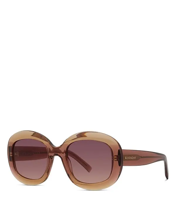 Givenchy Geometric Sunglasses, 52mm - Pink/violet