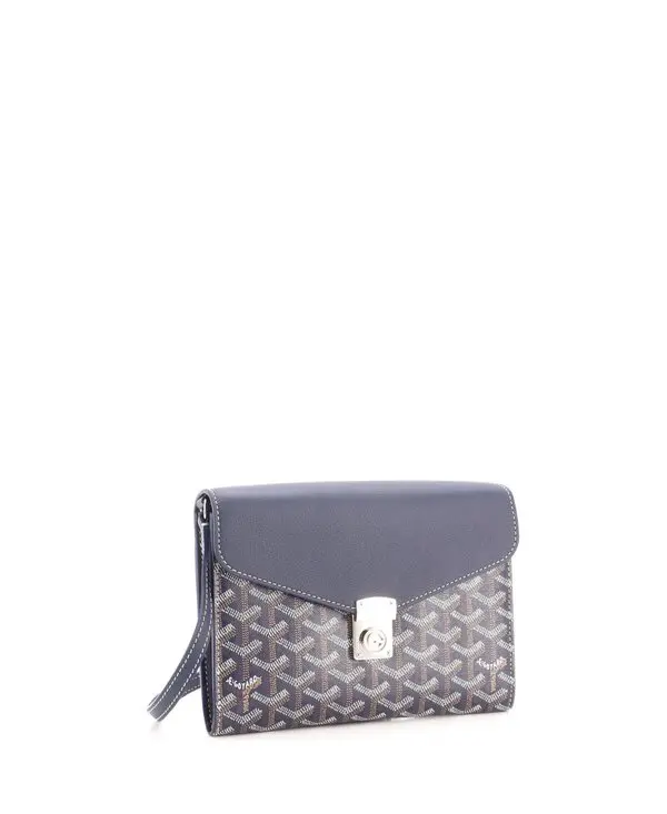 Goyard Chypre Wallet On Strap Coated Canvas With Leather