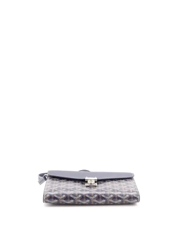 Goyard Chypre Wallet On Strap Coated Canvas With Leather