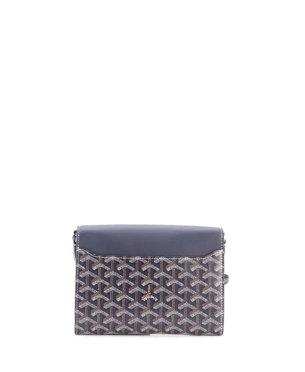 Goyard Chypre Wallet On Strap Coated Canvas With Leather