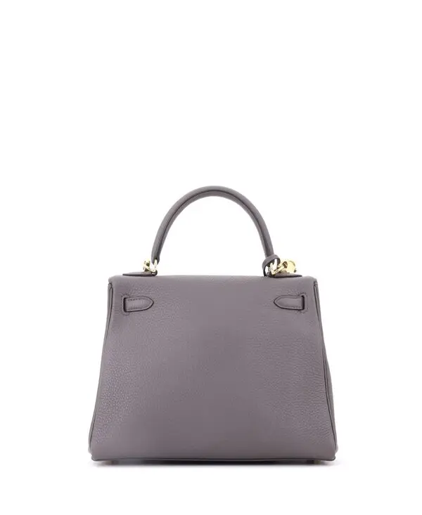 Hermès Kelly 25 Togo Leather Gold Tone Top Handle Bag