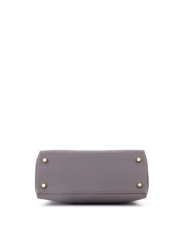 Hermès Kelly 25 Togo Leather Gold Tone Top Handle Bag