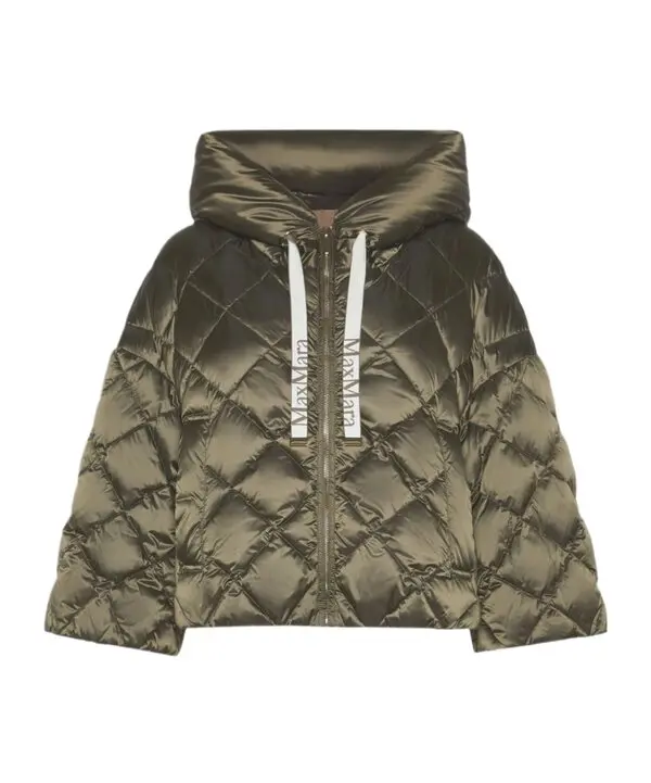 Max Mara Zip-up Quilted Jacket - Green