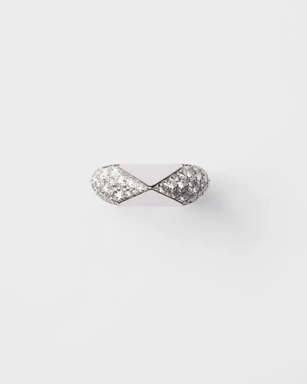 Prada Eternal Gold Ring In White Gold With Diamonds