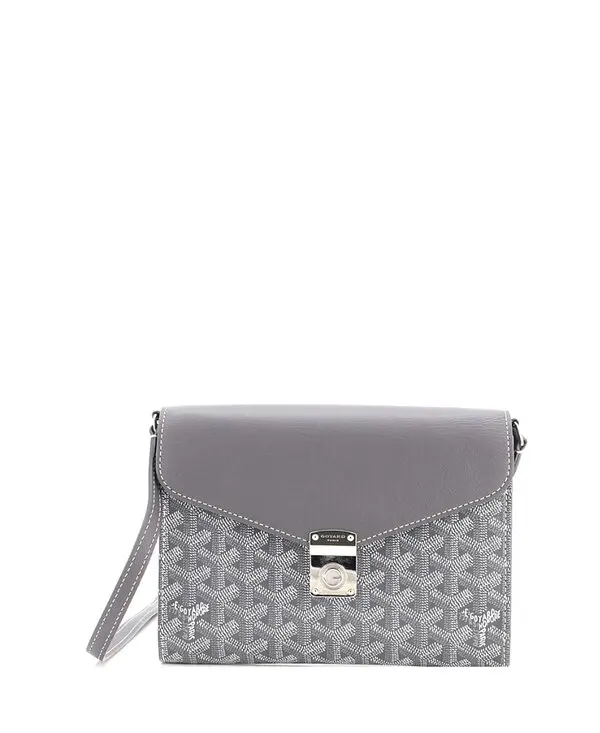 Goyard Chypre Wallet On Strap Coated Canvas With Leather