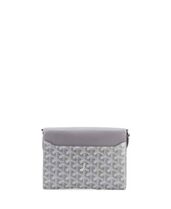 Goyard Chypre Wallet On Strap Coated Canvas With Leather