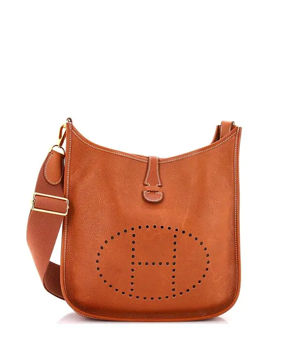 Hermès Evelyne Pm Gen Iii Barenia Faubourg Leather Crossbody - Brown