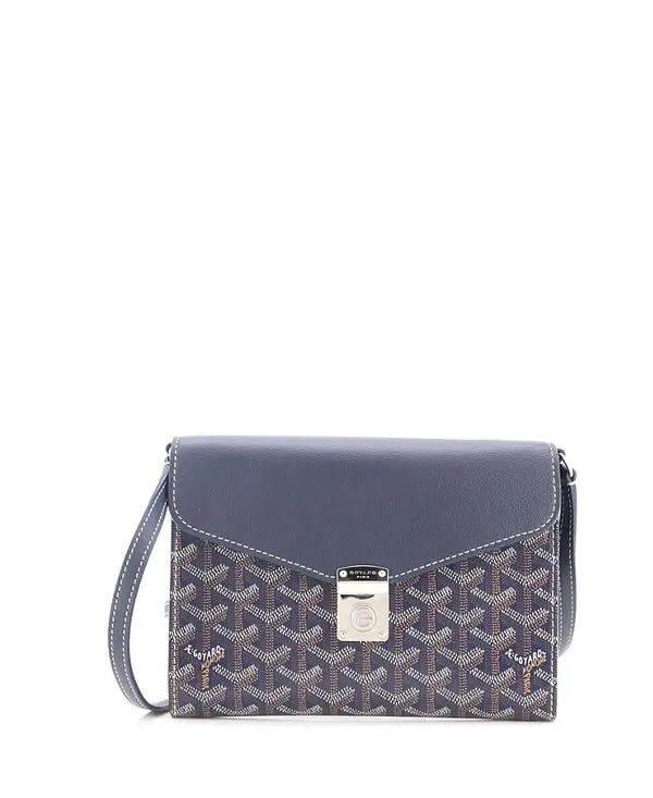 Goyard Chypre Wallet On Strap Coated Canvas With Leather