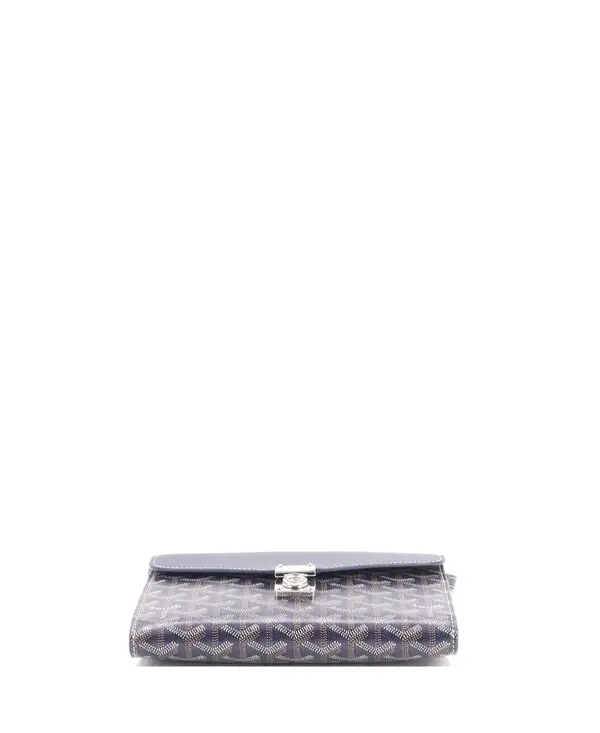 Goyard Chypre Wallet On Strap Coated Canvas With Leather