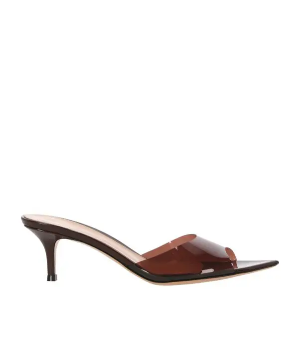 GIANVITO ROSSI Elle 55mm Transparent-strap Mules