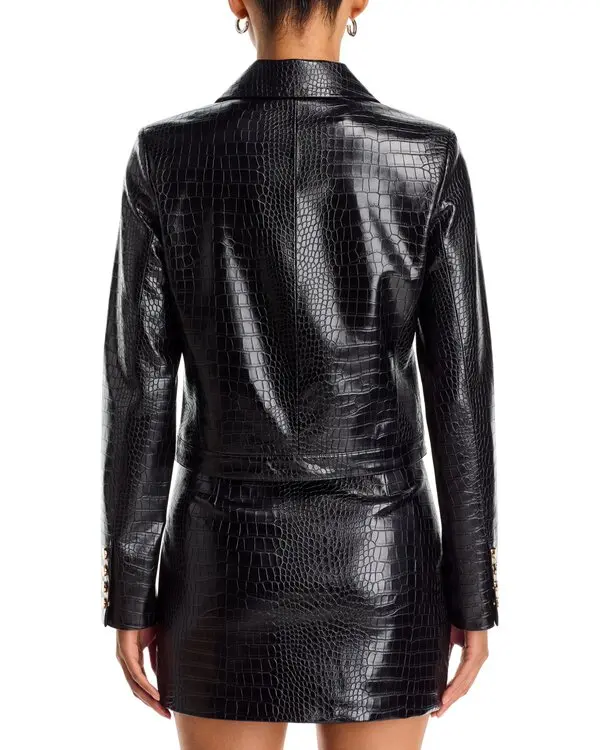 Generation Love Lola Faux Leather Zip Front Jacket