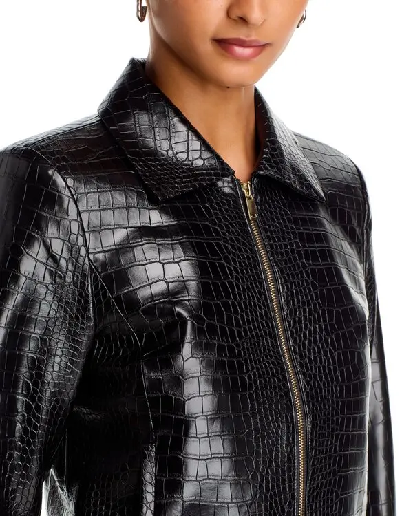 Generation Love Lola Faux Leather Zip Front Jacket