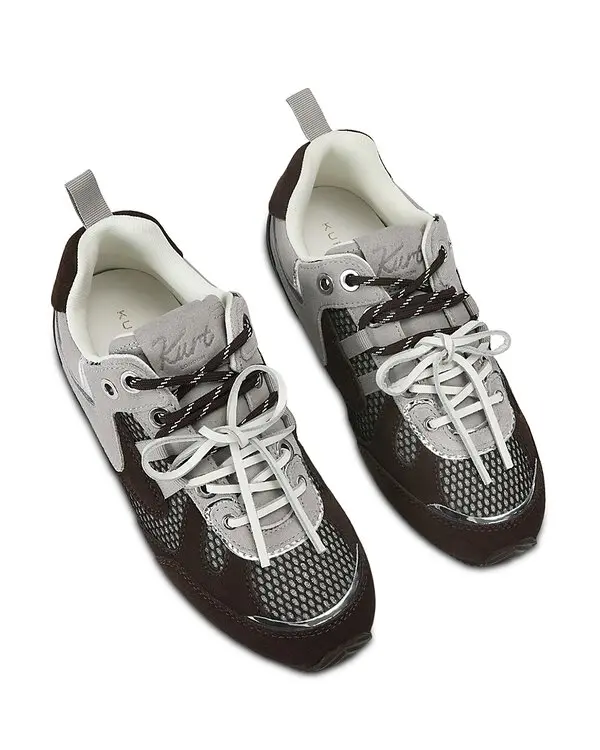 Kurt Geiger K Slim Runner Suede Sneakers - Open Brown