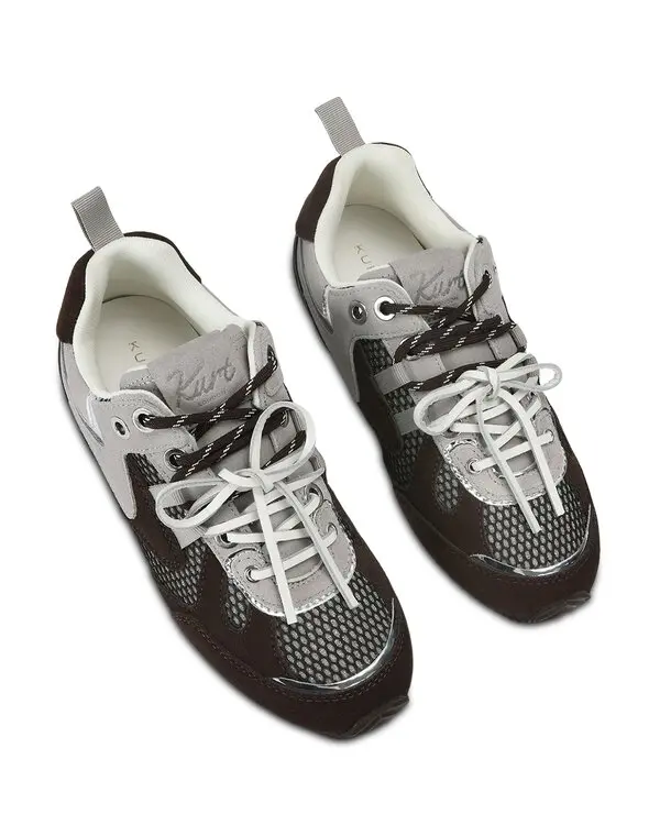 Kurt Geiger K Slim Runner Suede Sneakers - Open Brown
