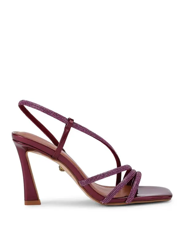Kurt Geiger Annabel Embellished Suede Sandals - Open Pink