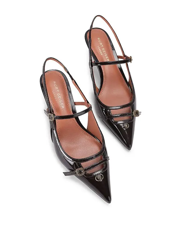 Kurt Geiger Rebecca Leather Slingback Pumps