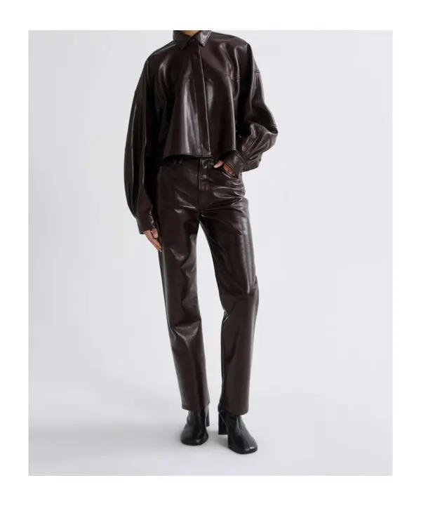 AGOLDE Collared Long-sleeved Shirt