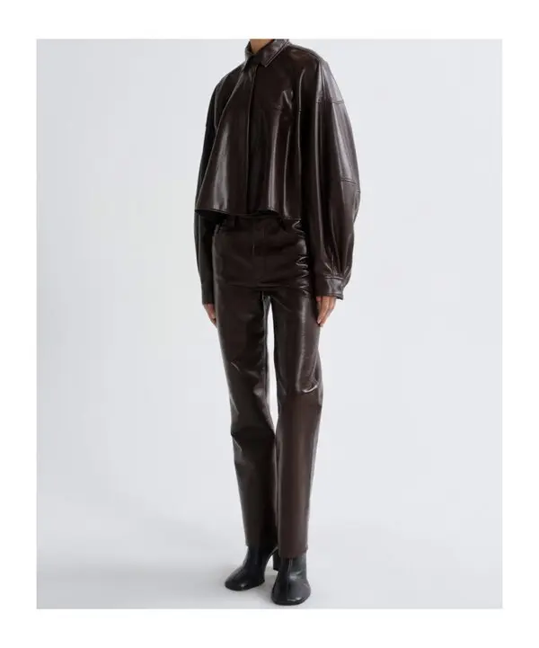 AGOLDE Collared Long-sleeved Shirt