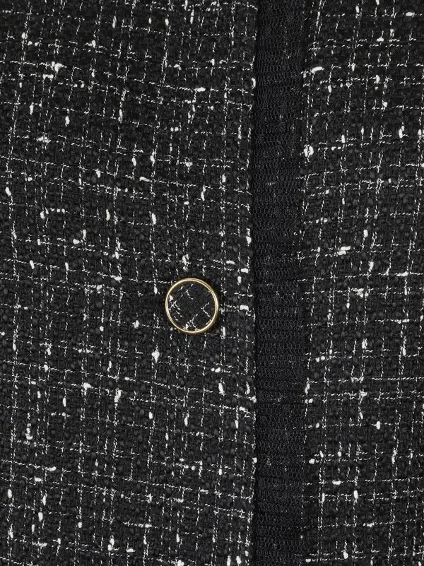 TWINSET Bouclé Crewneck Jacket