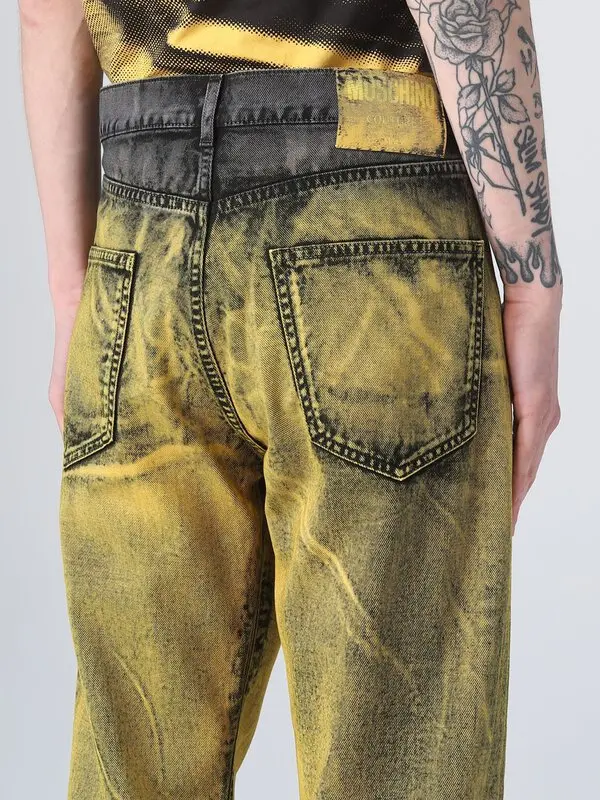 Moschino Belt Ring Denim Trousers