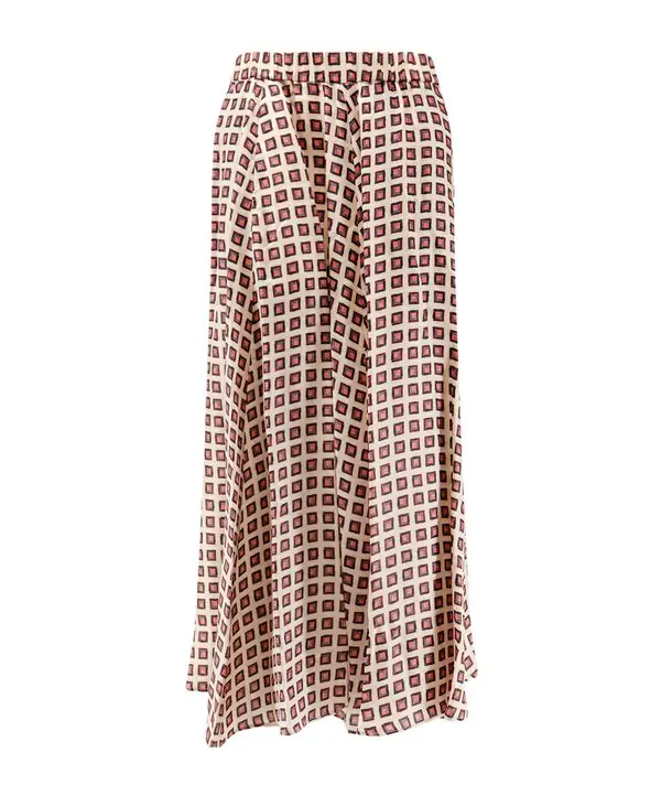 Aspesi Geometricprint Maxi Skirt - Nude