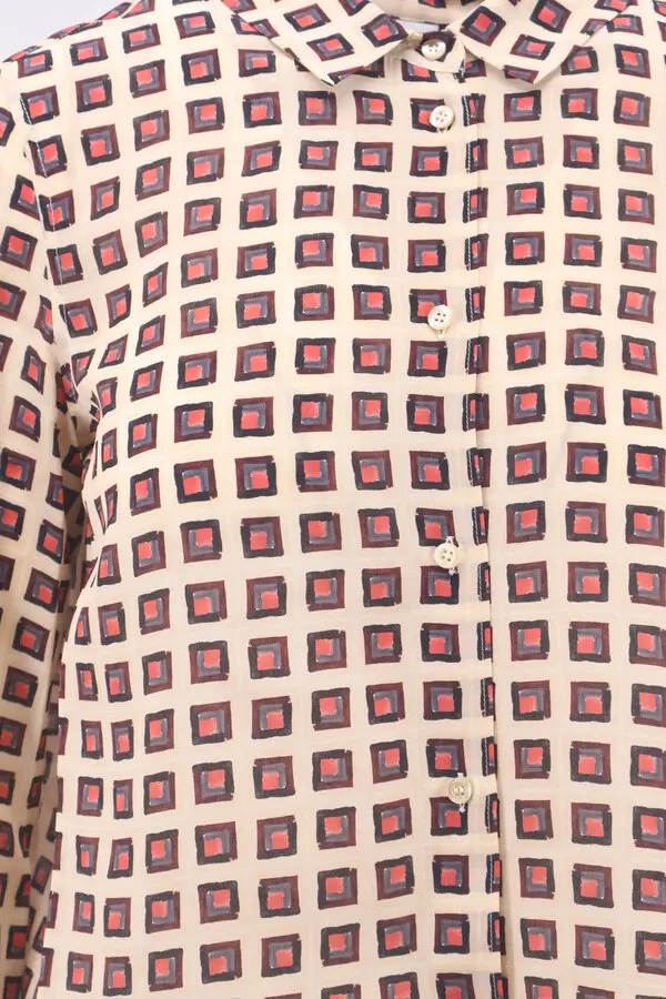 Aspesi Geometricprint Longsleeve Shirt