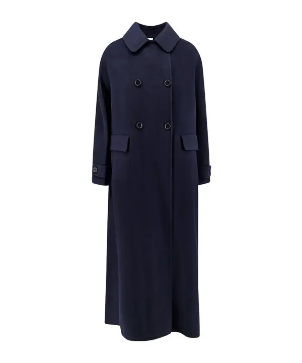 Aspesi Doublebreasted Maxi Coat - Black