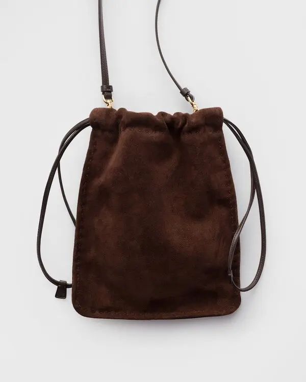 Prada Suede Smartphone Pouch