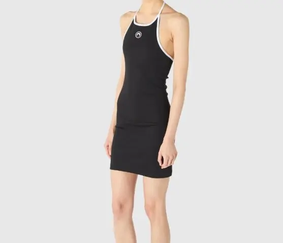 MARINE SERRE Halterneck Mini Dress
