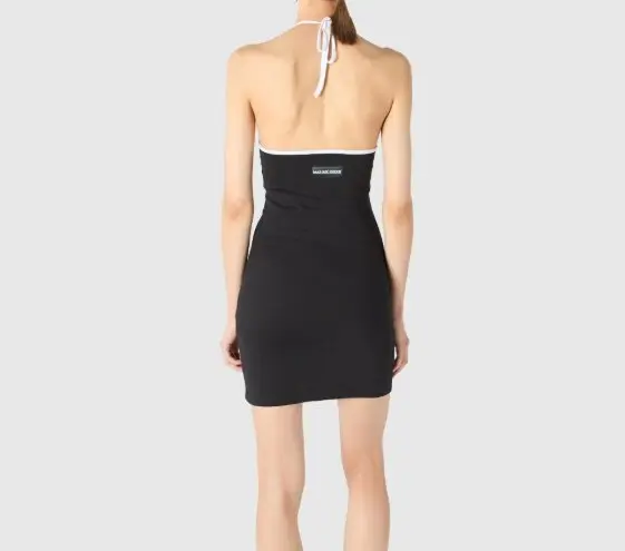 MARINE SERRE Halterneck Mini Dress