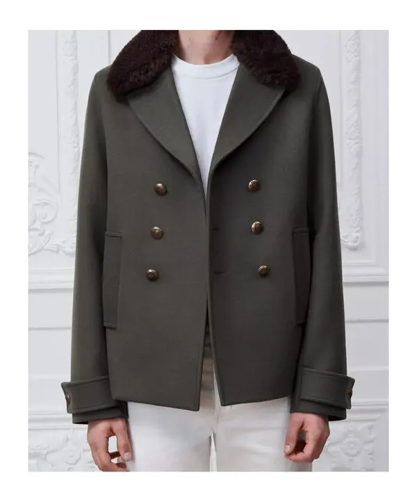 Dior Peacoat With Removable Collar