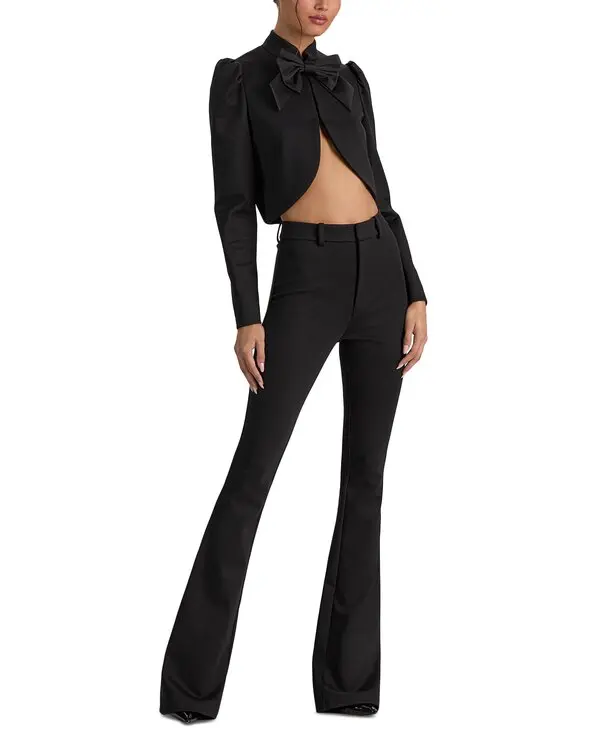 Alice + Olivia Ilaria Cropped Bow Jacket