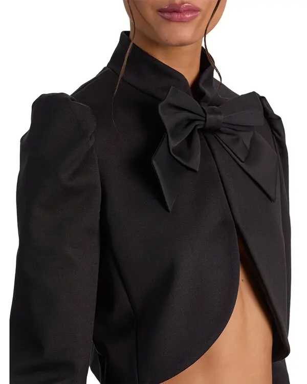 Alice + Olivia Ilaria Cropped Bow Jacket